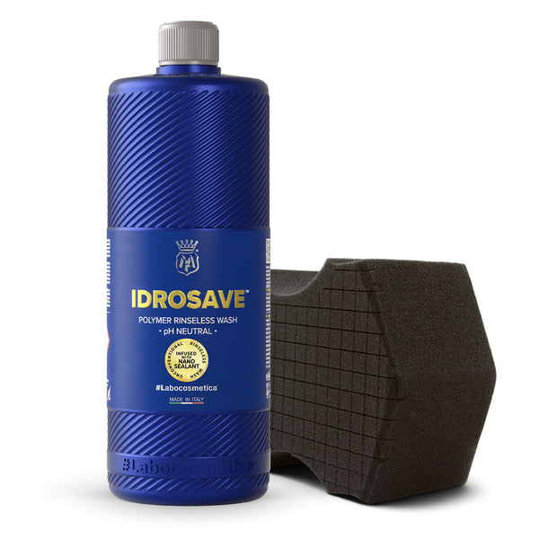 Labocosmetica IDROSAVE Rinseless Wash + TRC Ultra Black Sponge Kit ...
