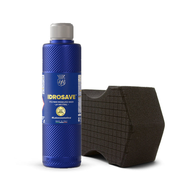 Labocosmetica IDROSAVE Rinseless Wash + TRC Ultra Black Sponge Kit ...